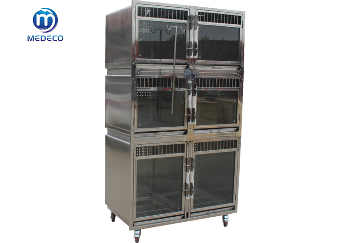 Overall 304 Stainless Steel Pet Display Foster Hospitalization Cage ...